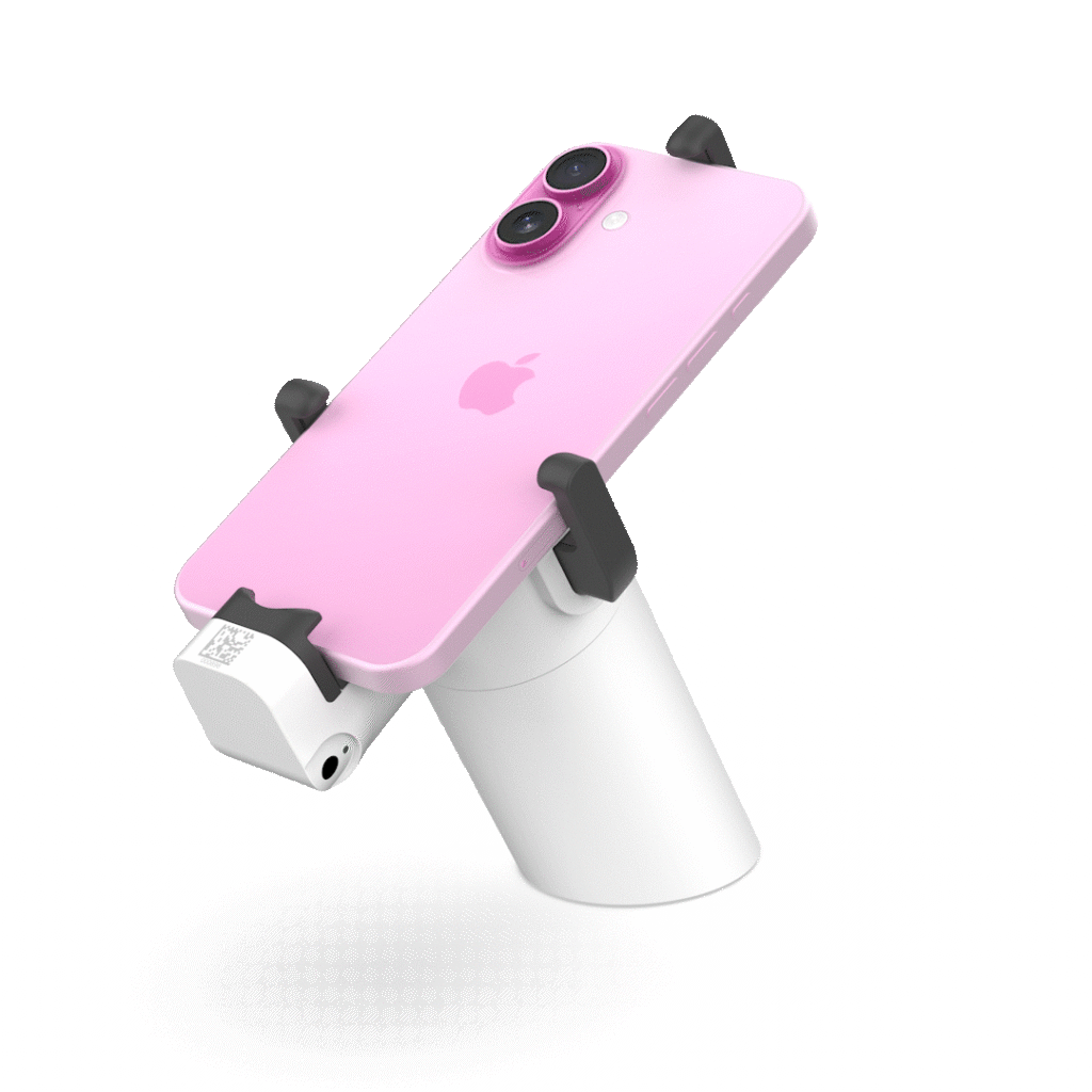 OnePOD Max | Expositor seguro para teléfonos, wearables y tabletas